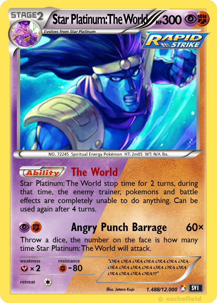 Star Platinum: The World - Rosalie | Pokécardmaker.net