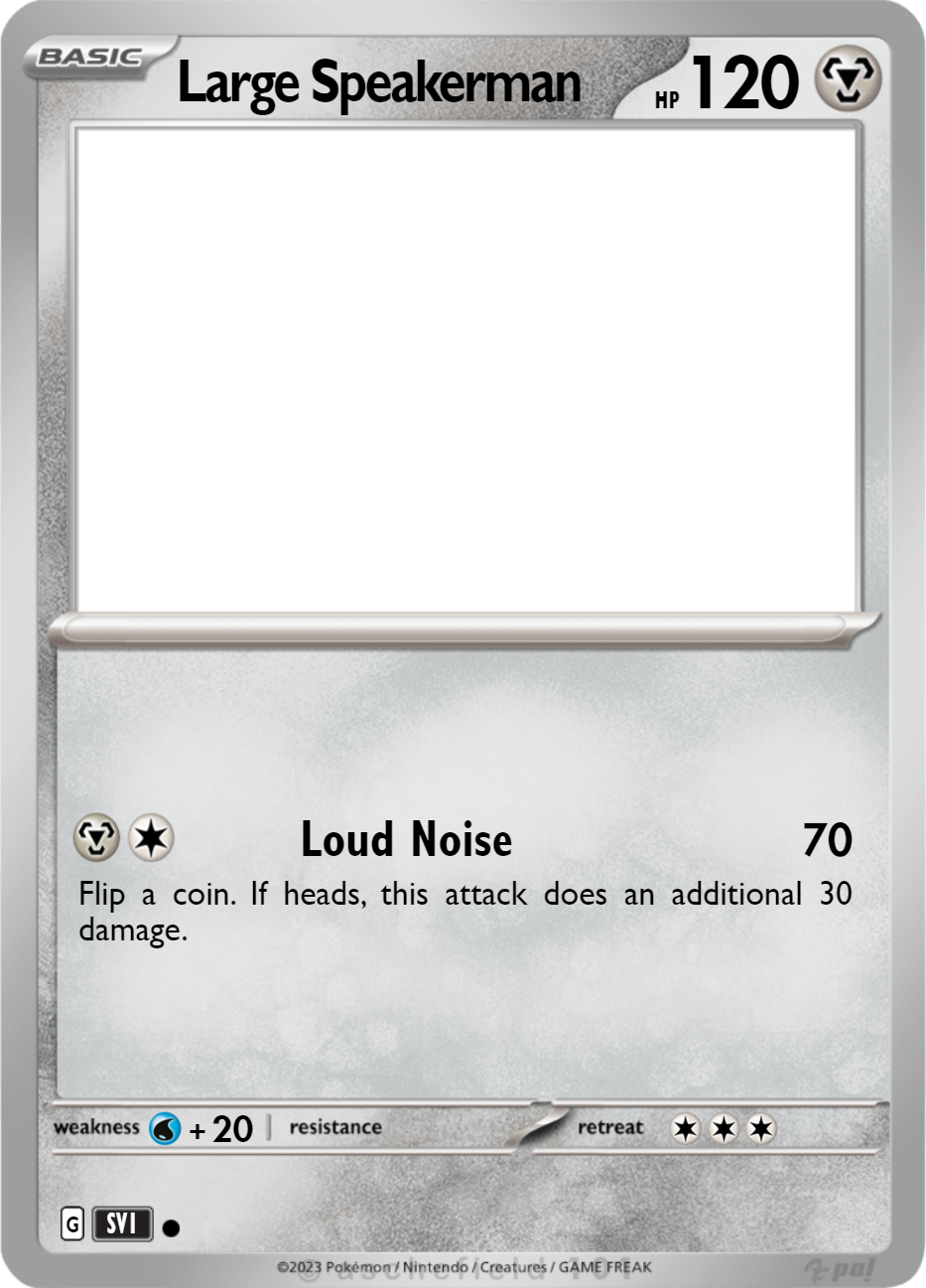 Large Speakerman - Roundtable | Pokécardmaker.net