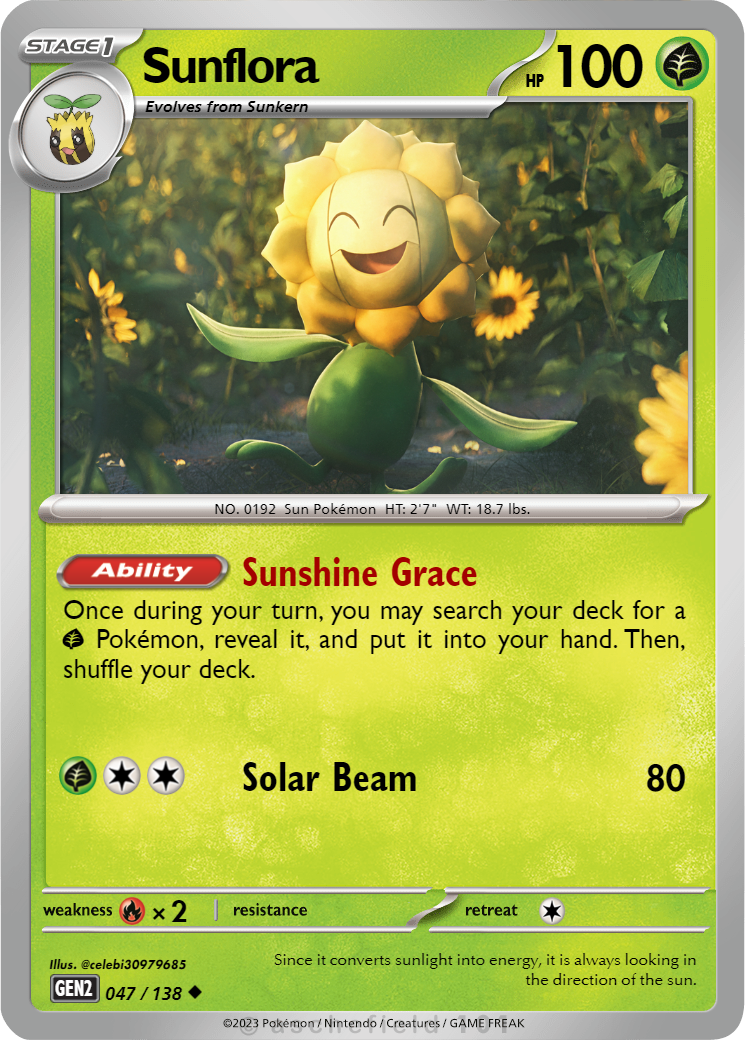 Sunflora - Rune_Script | Pokécardmaker.net