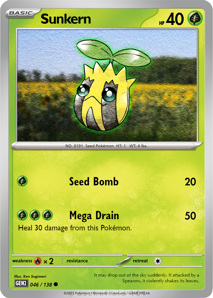 Sunkern - Rune_Script | Pokécardmaker.net