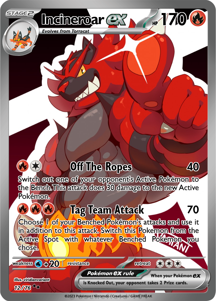 Incineroar - RustyZatoichi | Pokécardmaker.net