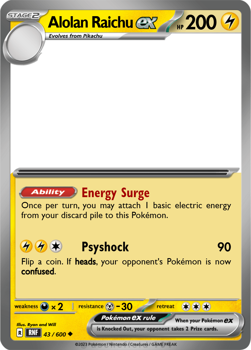 Alolan Raichu - Ryan2305 | Pokécardmaker.net