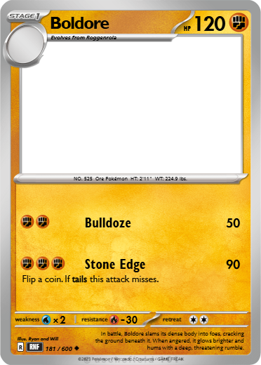 Boldore - Ryan2305 | Pokécardmaker.net