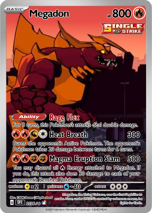 Megadon - Ryujira | Pokécardmaker.net