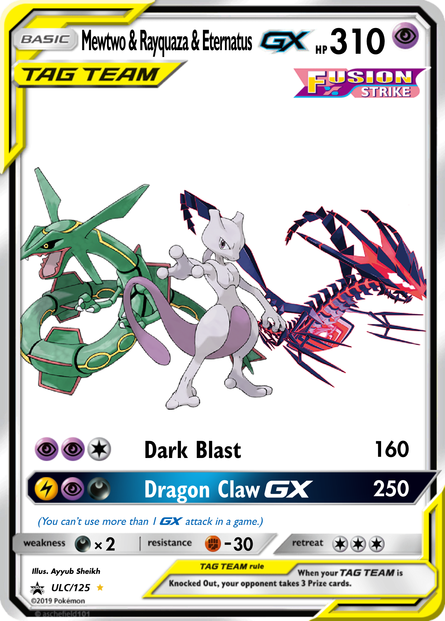 Mewtwo & Rayquaza & Eternatus - SA12093605 | Pokécardmaker.net