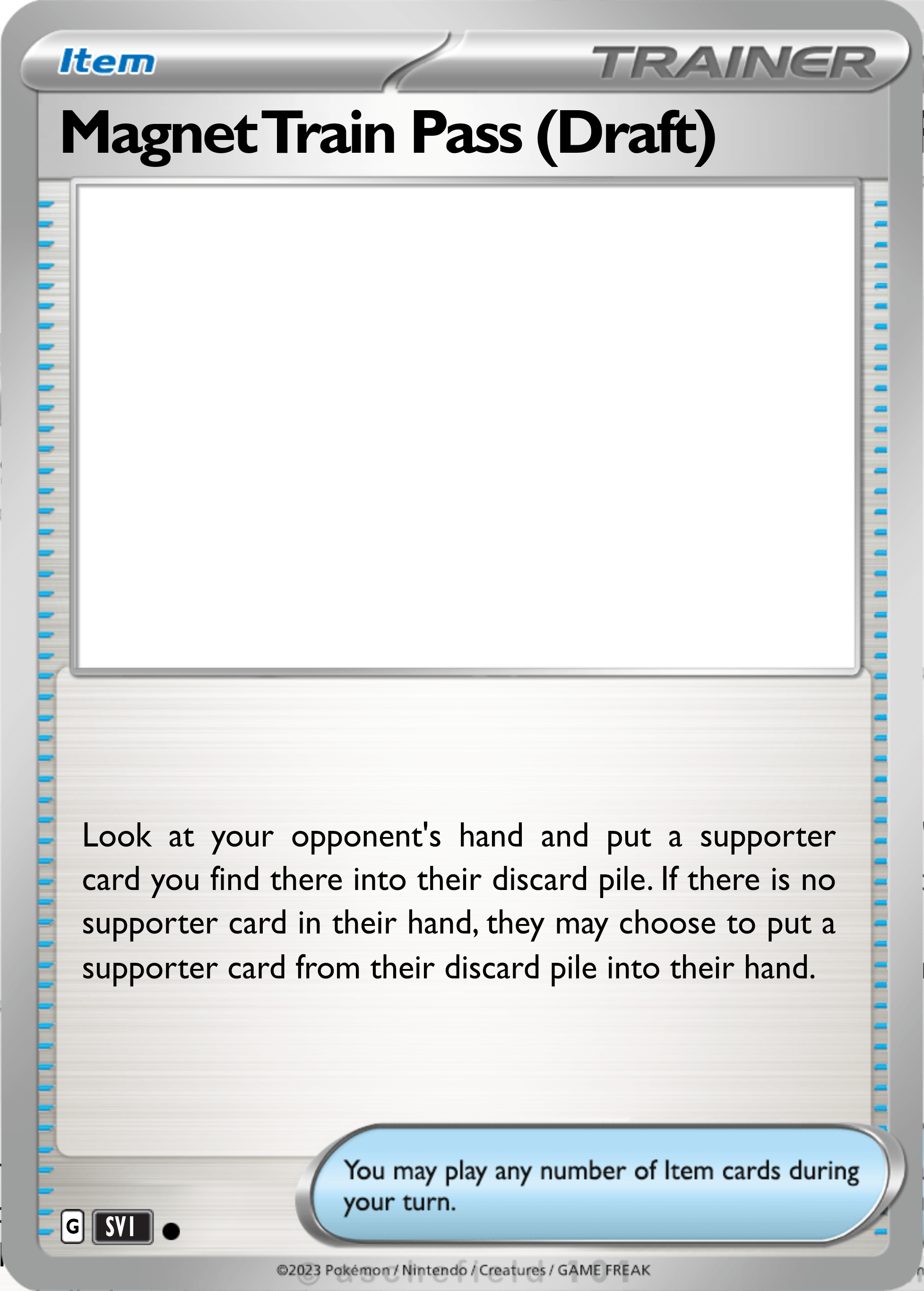 Magnet Train Pass (Draft) - SDextersBattleLab | Pokécardmaker.net