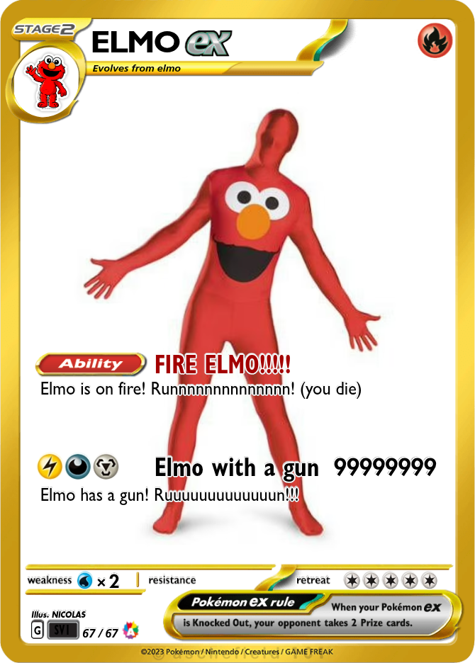 ELMO - SIGMA_MAN | Pokécardmaker.net