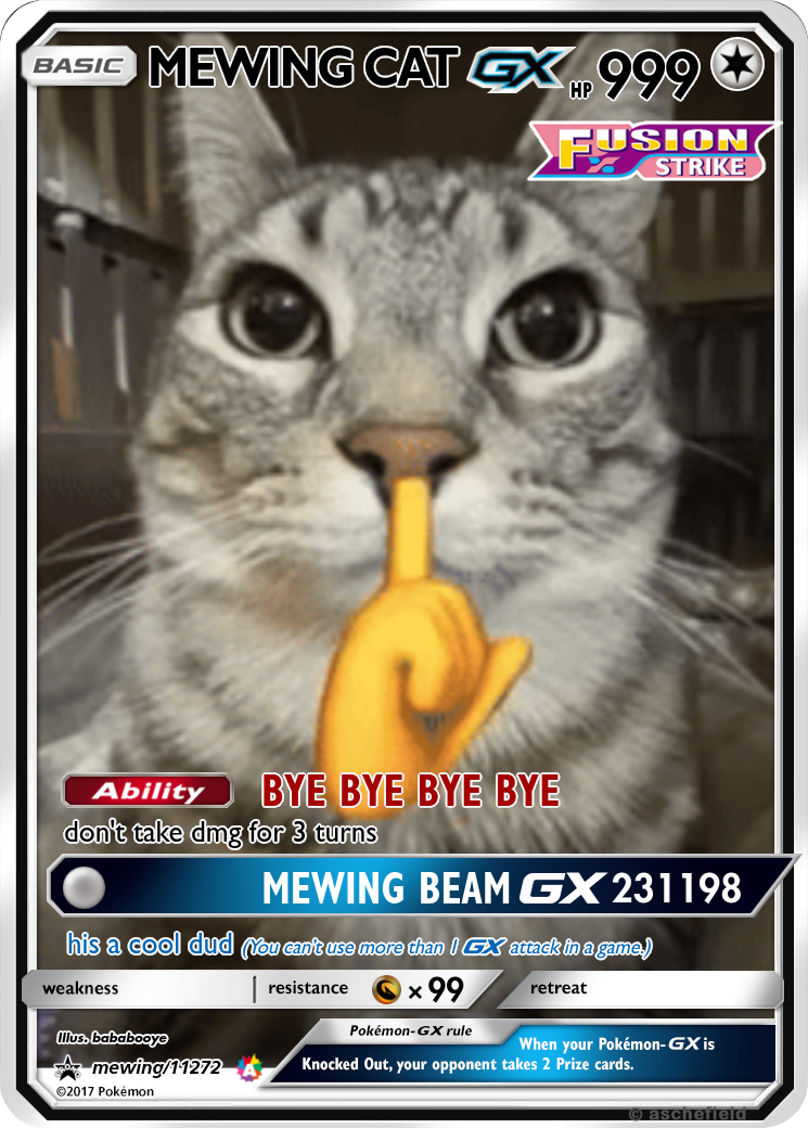 MEWING CAT - SONICC0604 | Pokécardmaker.net