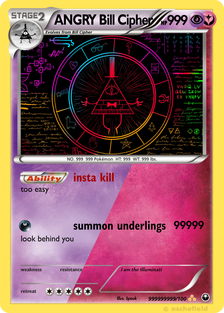 ANGRY Bill Cipher - SPOOK | Pokécardmaker.net
