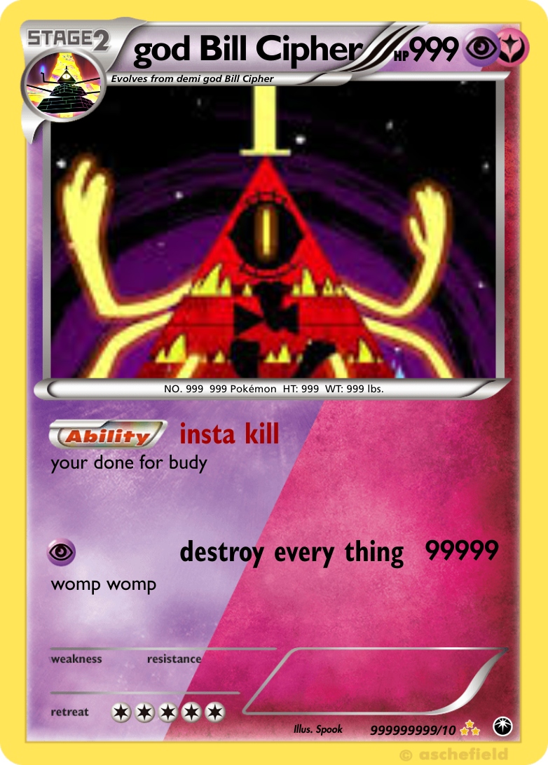 god Bill Cipher - SPOOK | Pokécardmaker.net