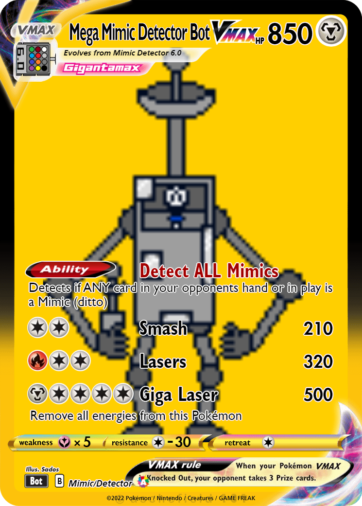 Mega Mimic Detector Bot - Sados | Pokécardmaker.net
