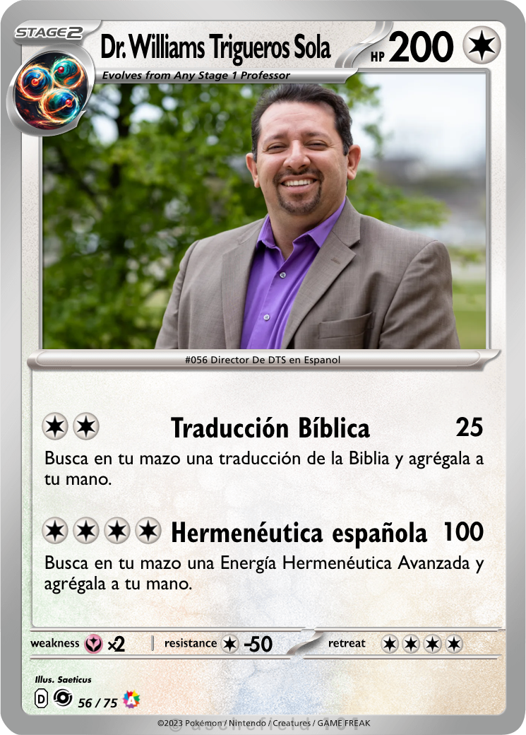 Dr. Williams Trigueros Sola - Saeticus | Pokécardmaker.net