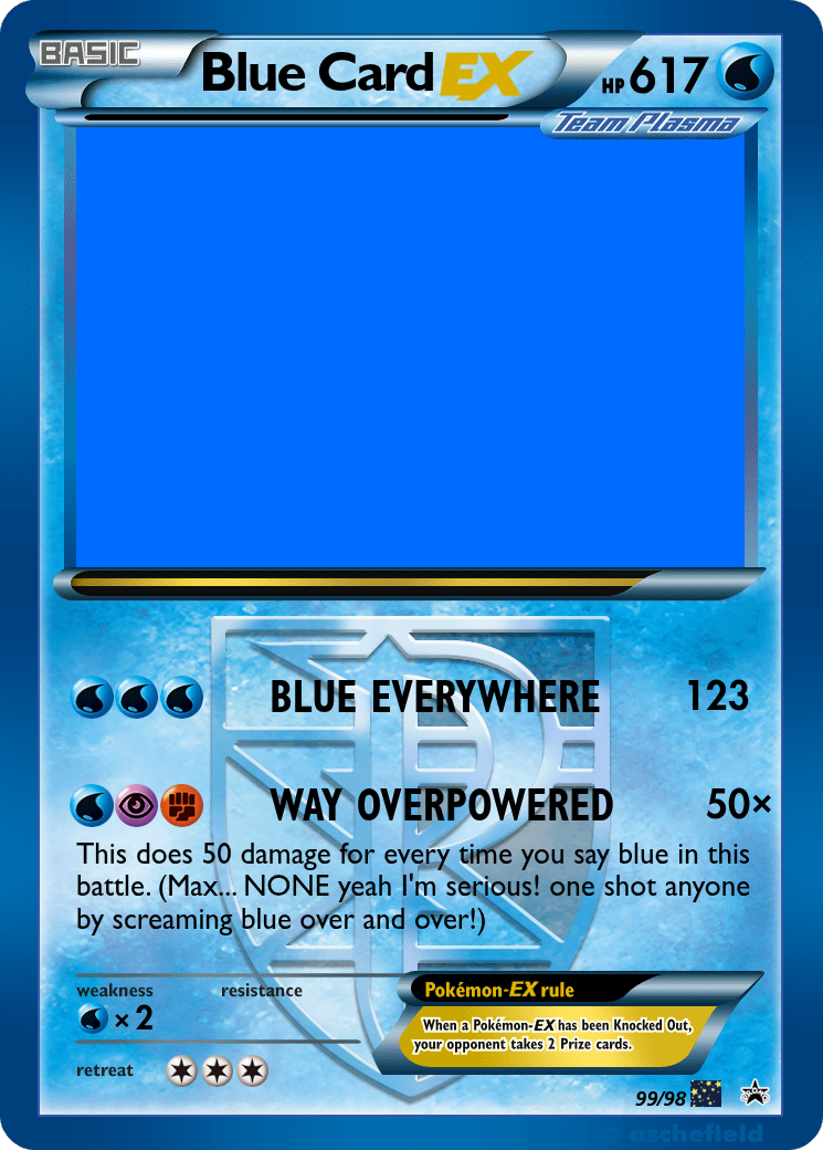Blue Card - SamIam110 | Pokécardmaker.net