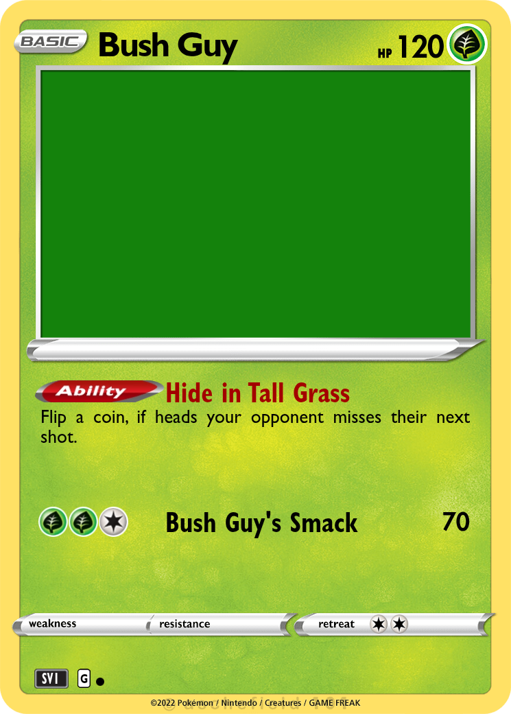 Bush Guy - SamIam110 | Pokécardmaker.net