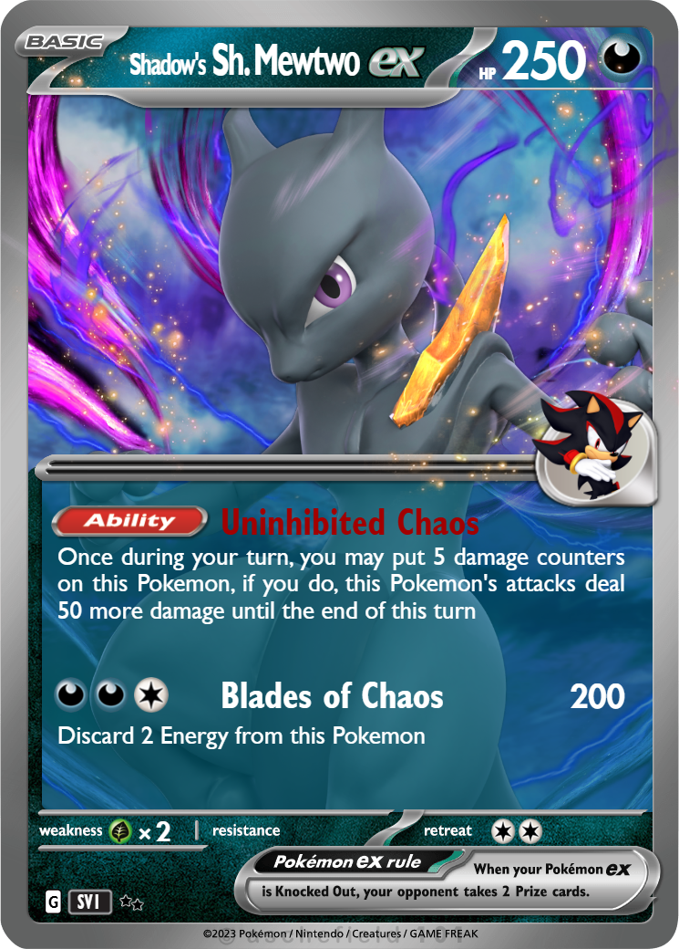 ==Shadow's== Sh. Mewtwo - SamboTheGoat | Pokécardmaker.net