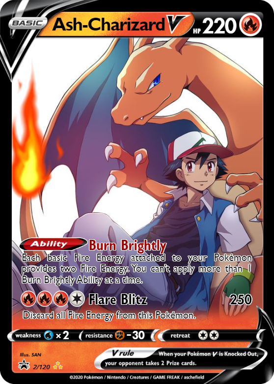 Ash-Charizard - San | Pokécardmaker.net