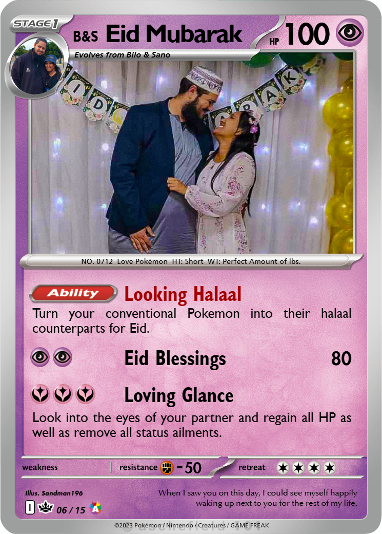 Eid Mubarak - Sandman196 | Pokécardmaker.net
