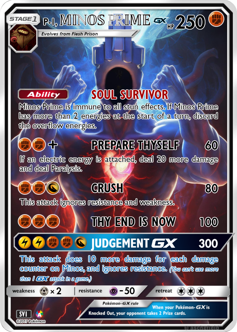 𝕄𝕀ℕ𝕆𝕊 ℙℝ𝕀𝕄𝔼 - Sans_The_C0mic | Pokécardmaker.net