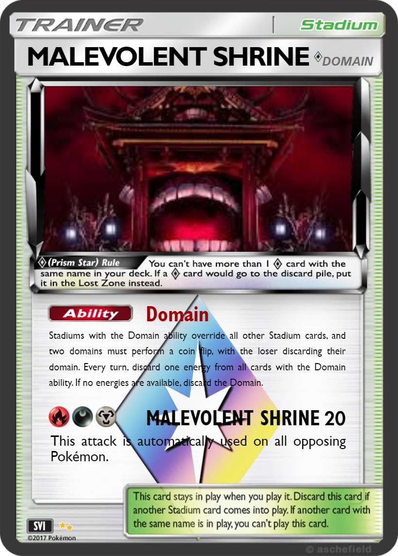 MALEVOLENT SHRINE - Sans_The_C0mic | Pokécardmaker.net