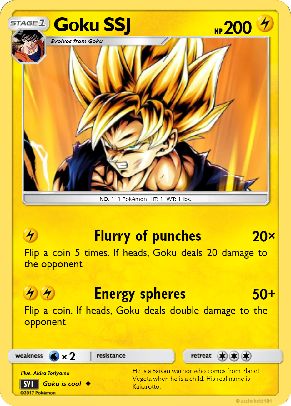 Goku SSJ - SaturnCards | Pokécardmaker.net