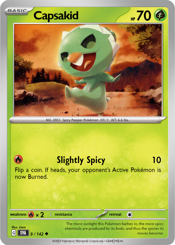 Capsakid - ScarletVioletAll | Pokécardmaker.net