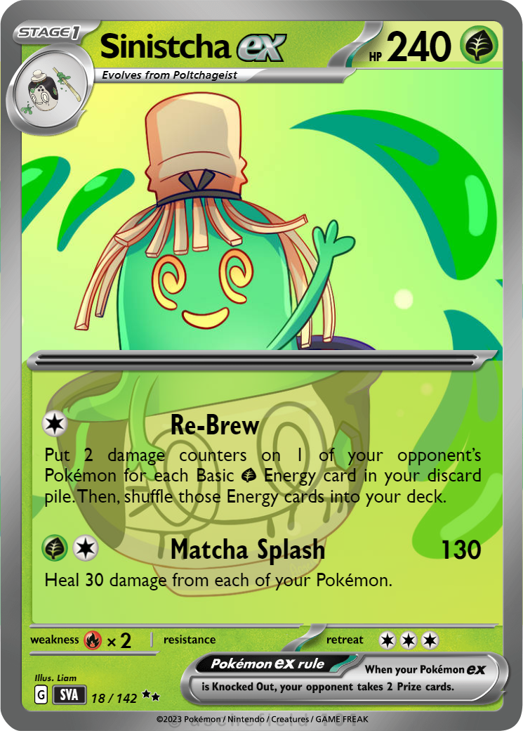 Sinistcha - ScarletVioletAll | Pokécardmaker.net