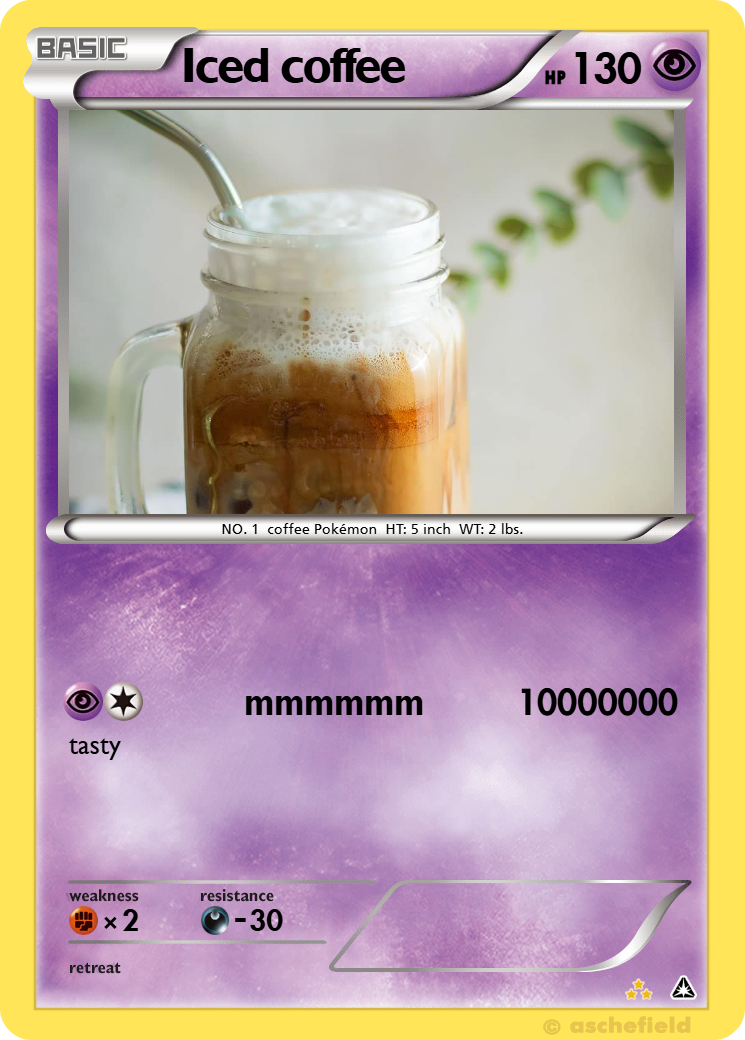 Iced coffee - SeanHolmes465 | Pokécardmaker.net