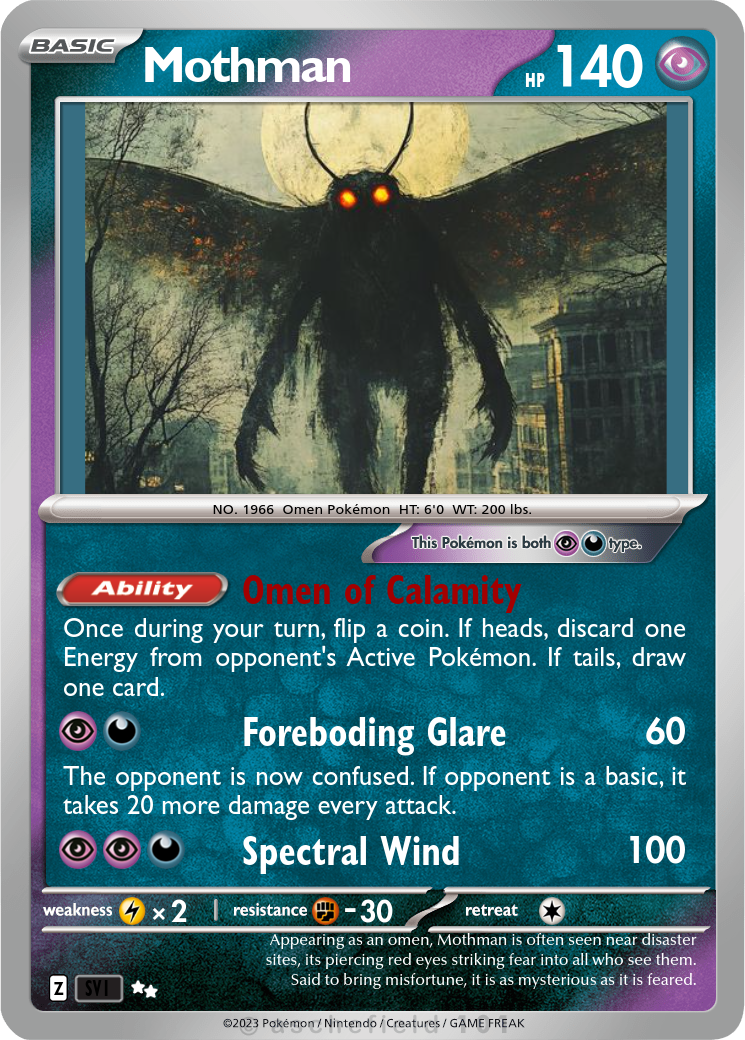 Mothman - Searsharknado | Pokécardmaker.net