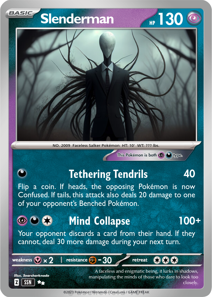 Slenderman - Searsharknado | Pokécardmaker.net