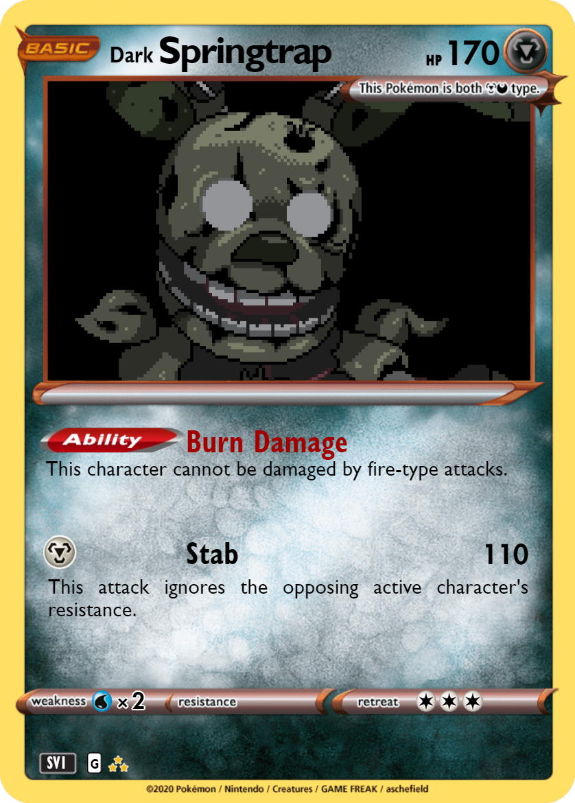 Springtrap - Serge1900 | Pokécardmaker.net
