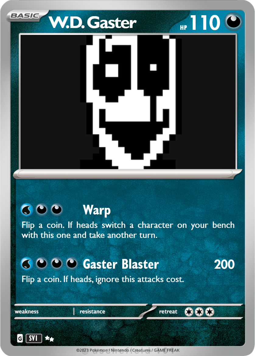 W.D. Gaster - Serge1900 | Pokécardmaker.net