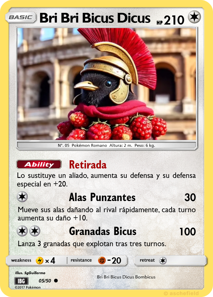 Bri Bri Bicus Dicus - SgGuillermo | Pokécardmaker.net