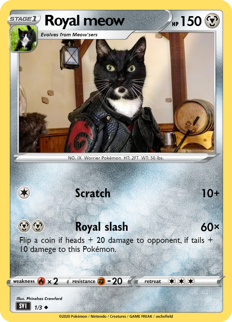 Royal meow - Shadow-wizard-money-gang | Pokécardmaker.net