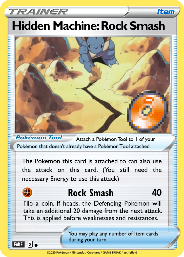 Hidden Machine: Rock Smash - ShadowXeldron | Pokécardmaker.net