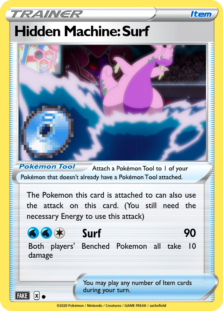 Hidden Machine: Surf - ShadowXeldron | Pokécardmaker.net