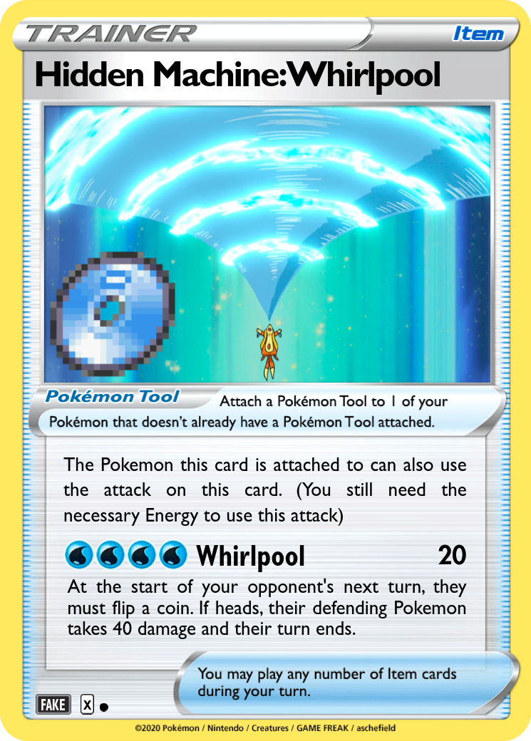 Hidden Machine: Whirlpool - ShadowXeldron | Pokécardmaker.net