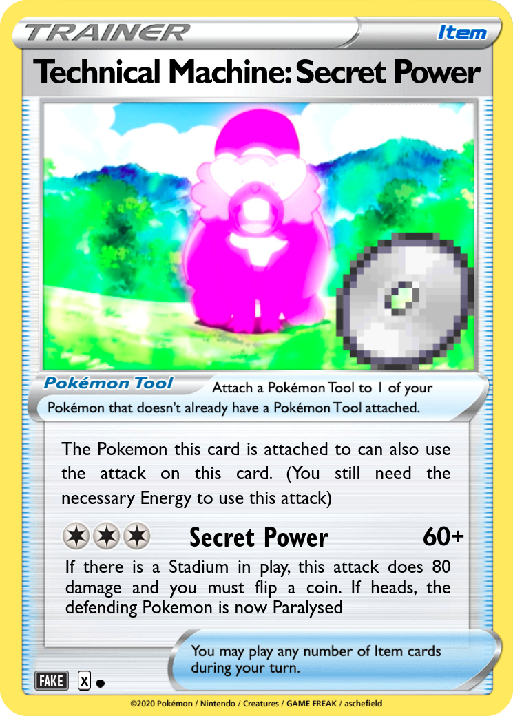 Technical Machine: Secret Power - ShadowXeldron | Pokécardmaker.net