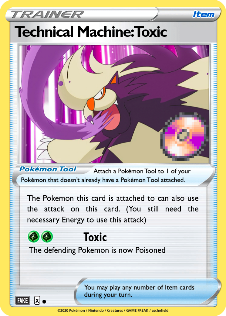Technical Machine: Toxic - ShadowXeldron | Pokécardmaker.net