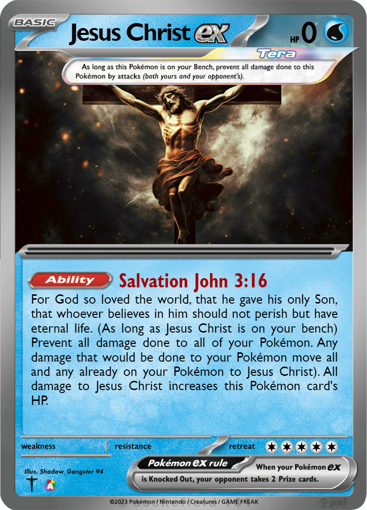 Jesus Pokemon Card