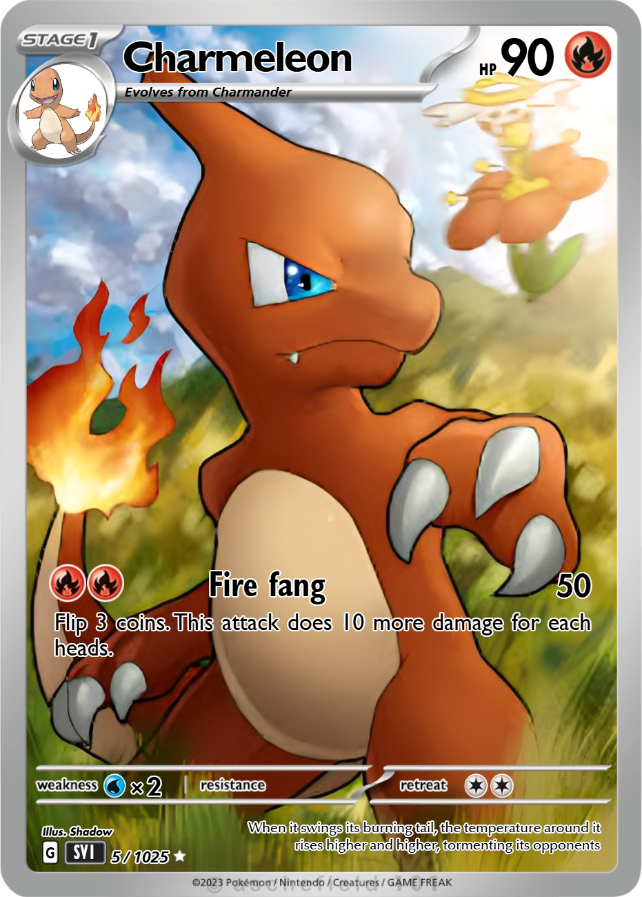 Charmeleon - Shadowpokedex_7 | Pokécardmaker.net