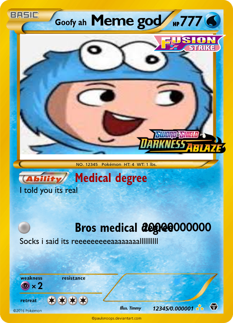 Meme god - SharkNite7863 | Pokécardmaker.net