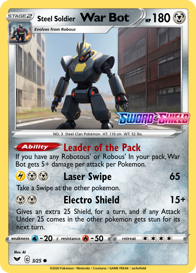 War Bot - Si-Cards | Pokécardmaker.net