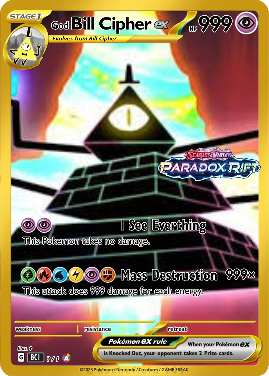 Bill Cipher - Sigmaboikermit | Pokécardmaker.net