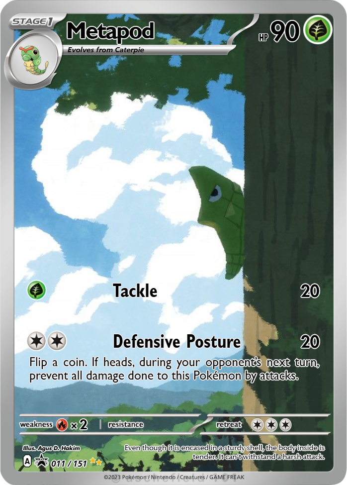 Metapod - Sil2ver | Pokécardmaker.net