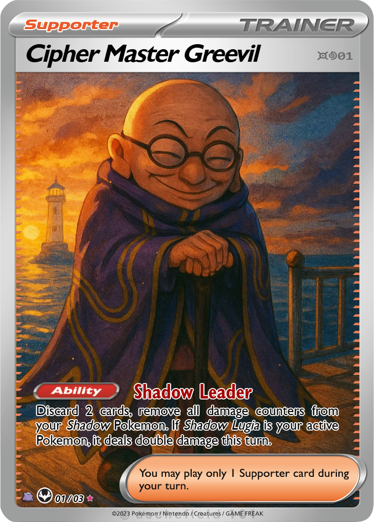 __Cipher Master Greevil__ - SilenceJoker | Pokécardmaker.net