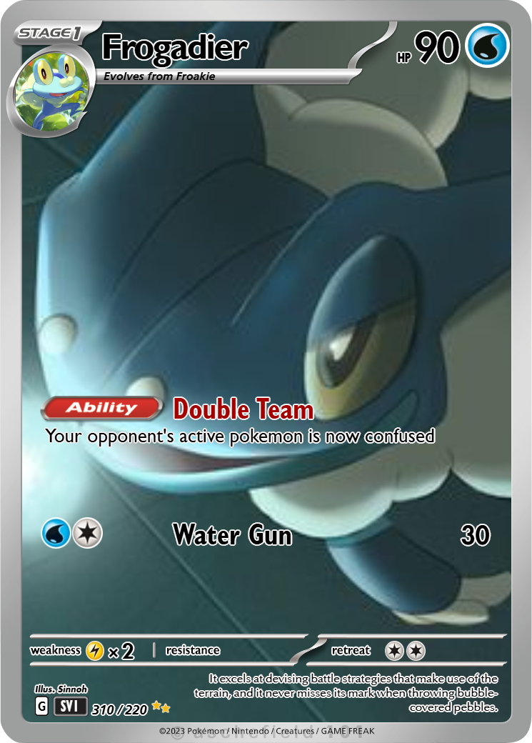 Frogadier - Sinnoh | Pokécardmaker.net