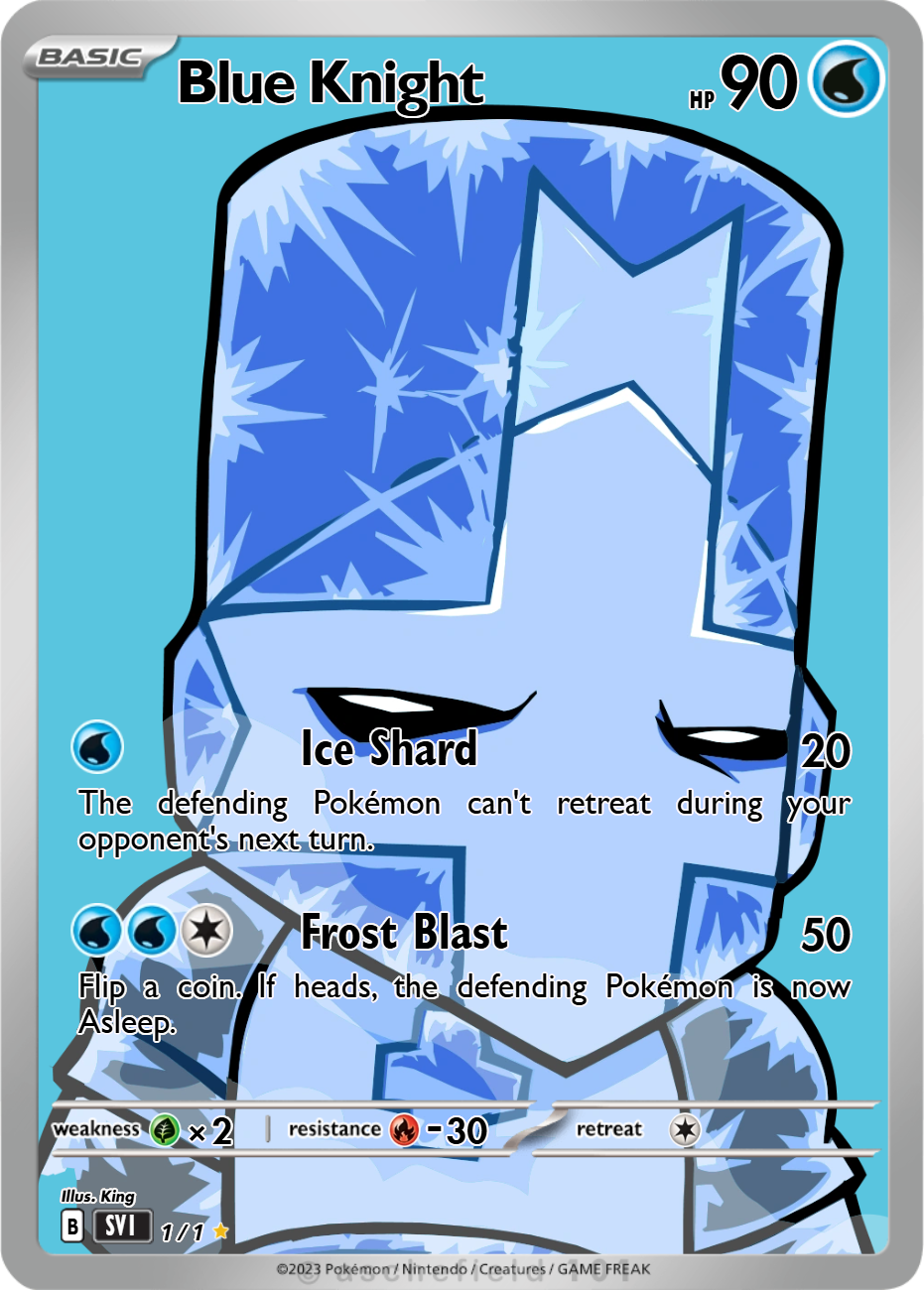 Blue Knight - SixBlueTigers | Pokécardmaker.net