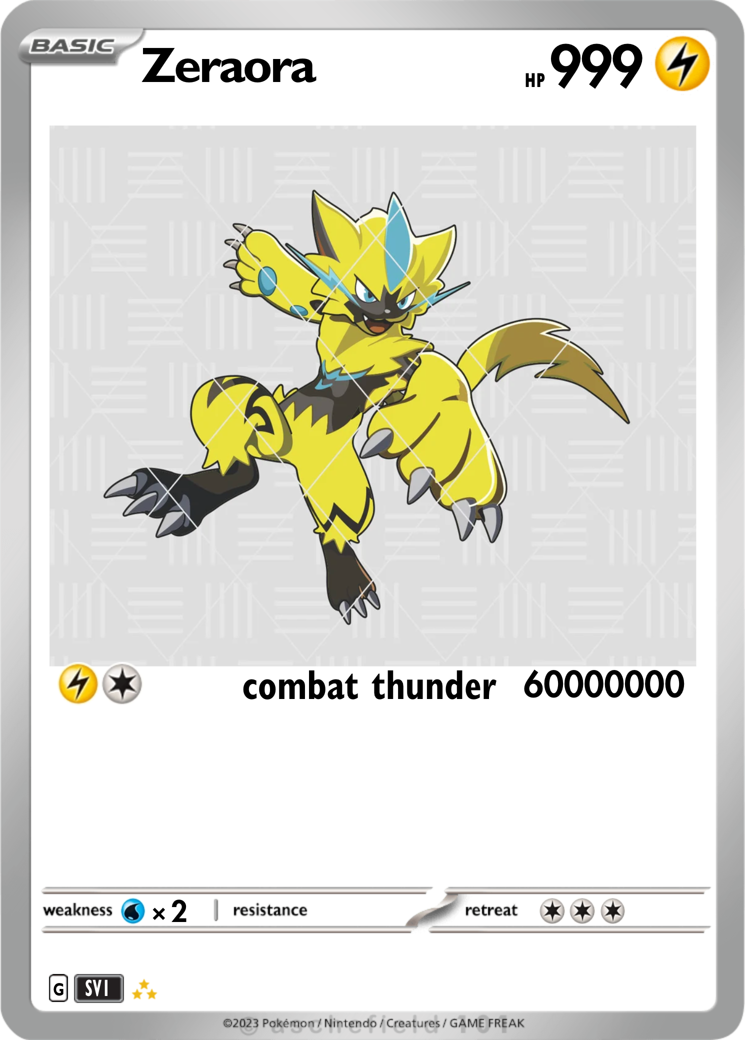 Zeraora - Skater123 | Pokécardmaker.net