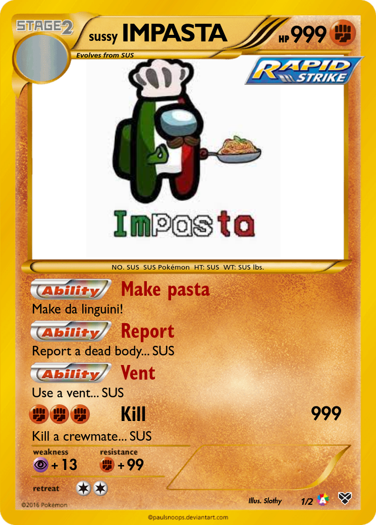 IMPASTA - Slothy | Pokécardmaker.net