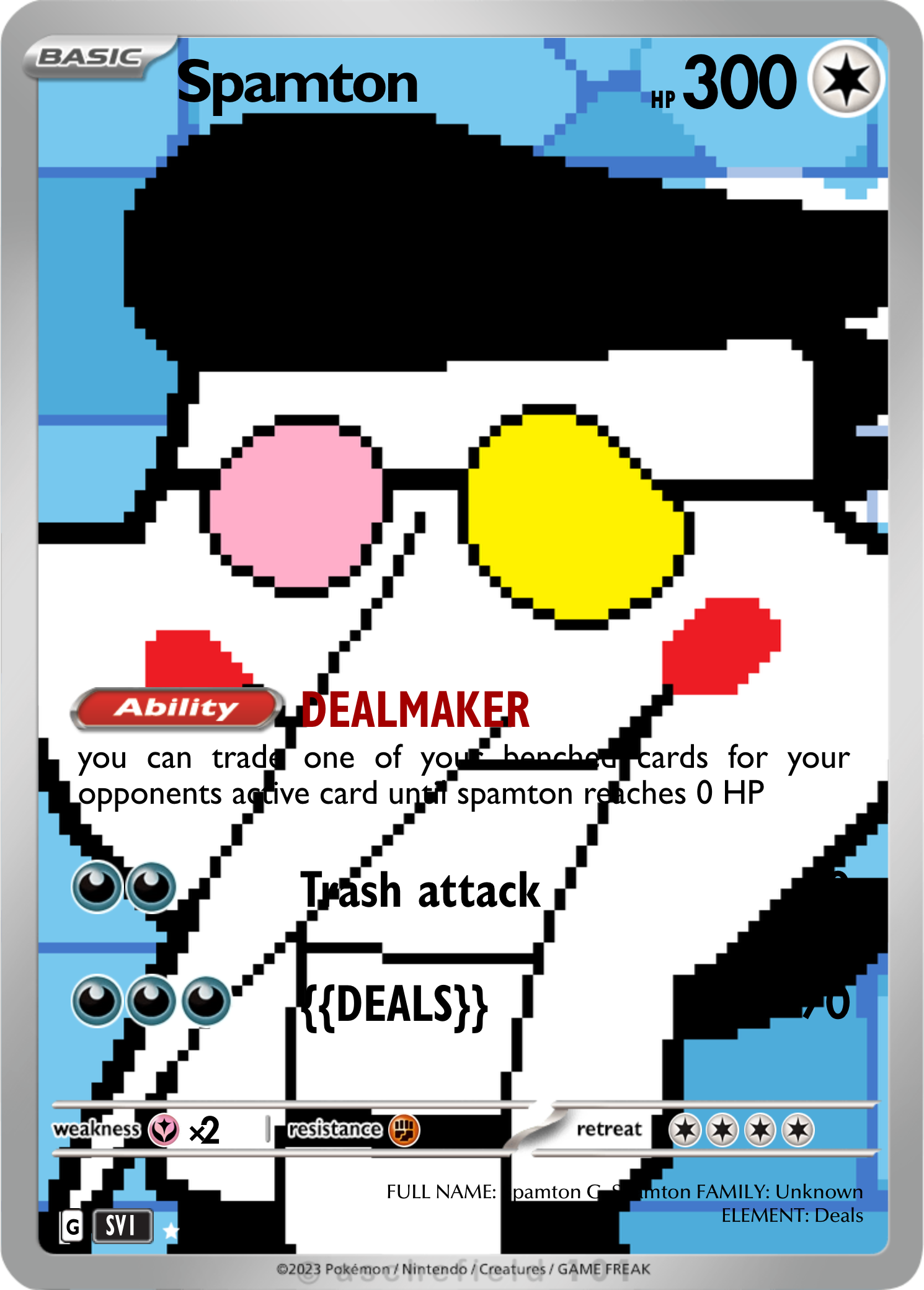 Spamton - Sock_man | Pokécardmaker.net